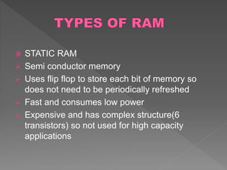 Computer memory & Memory Storage Devices. | PPTX