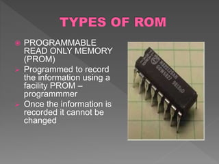 Computer memory & Memory Storage Devices. | PPTX