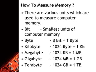 Computer memory | PPT