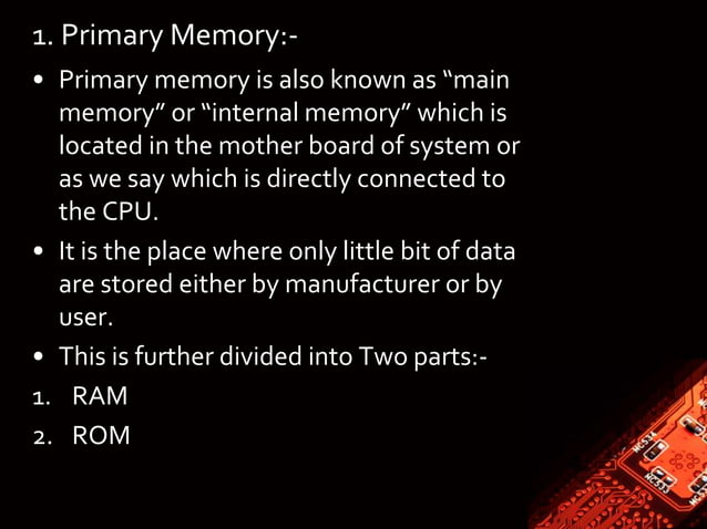 Computer memory | PPT