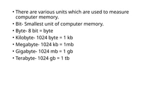 Computer Memory.pptxdgbddddddddddddddddd | PPTX