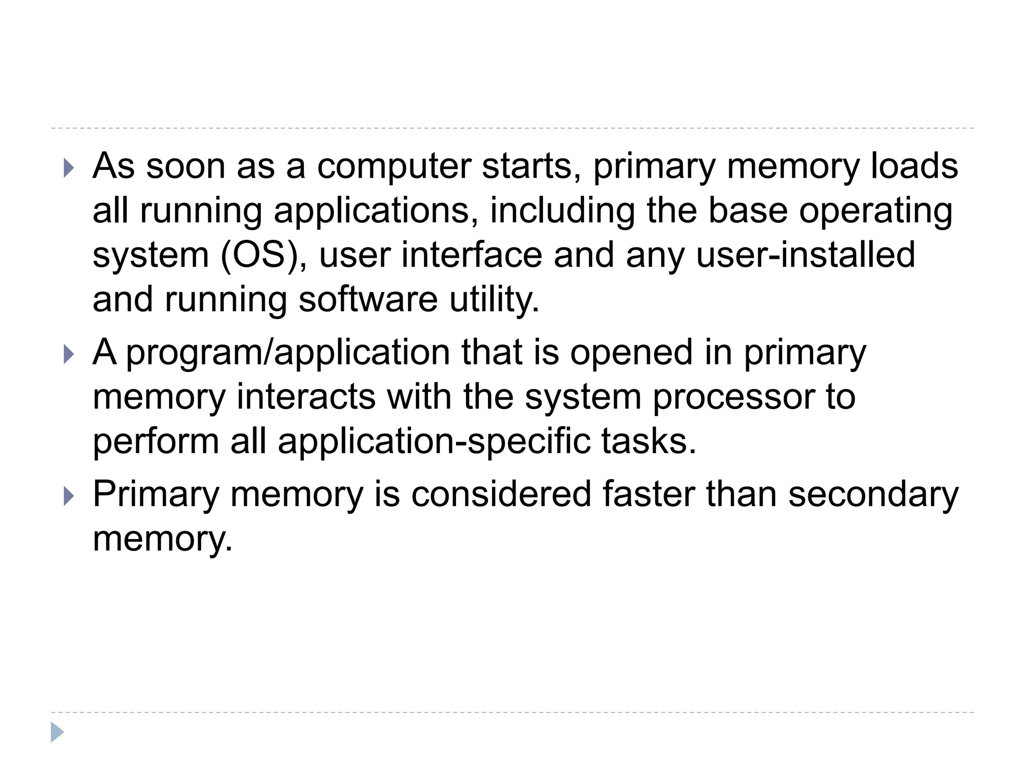 Computer Memory types and explanation with example | PPT