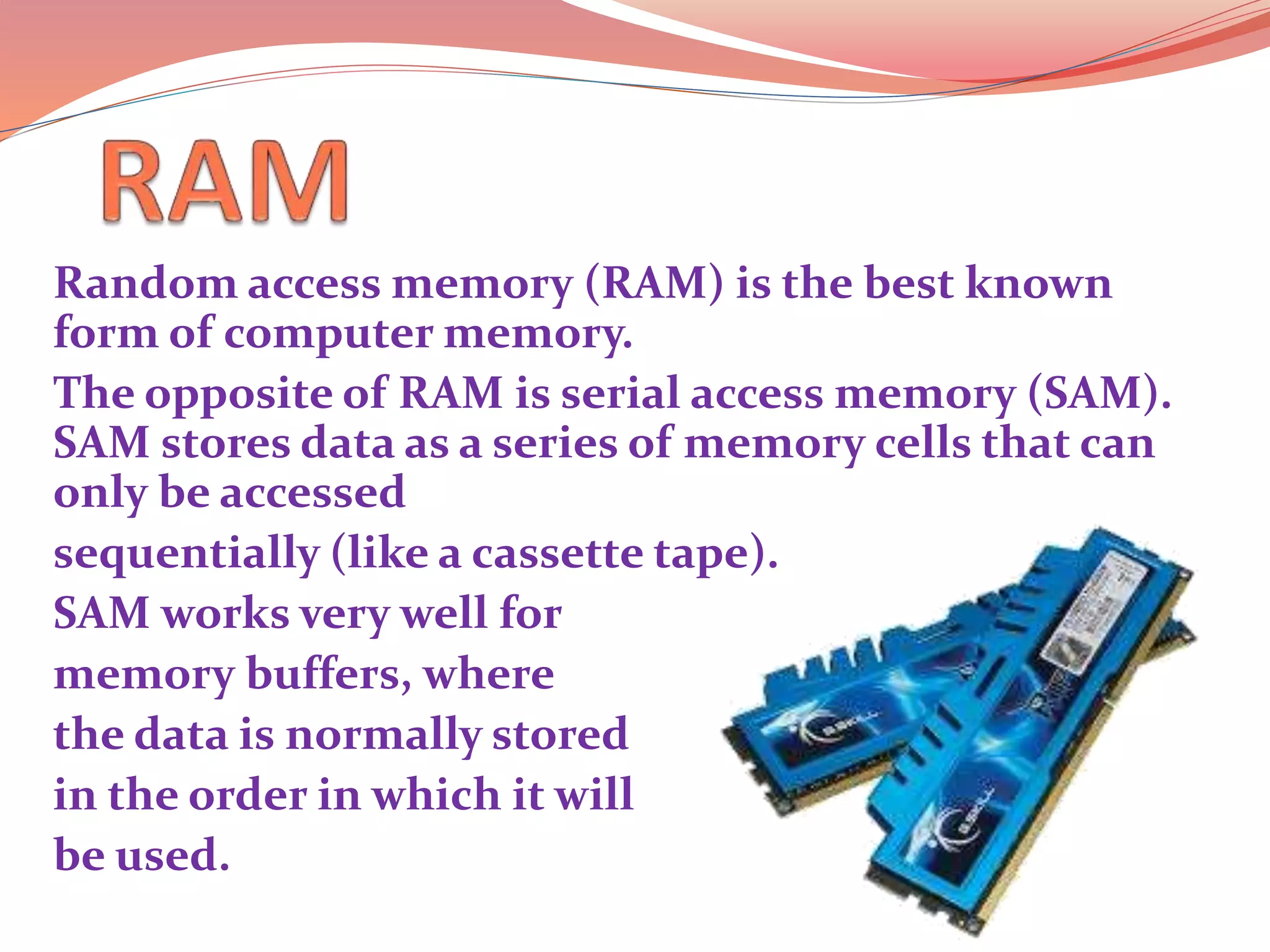 Computer memory presentation | PPTX