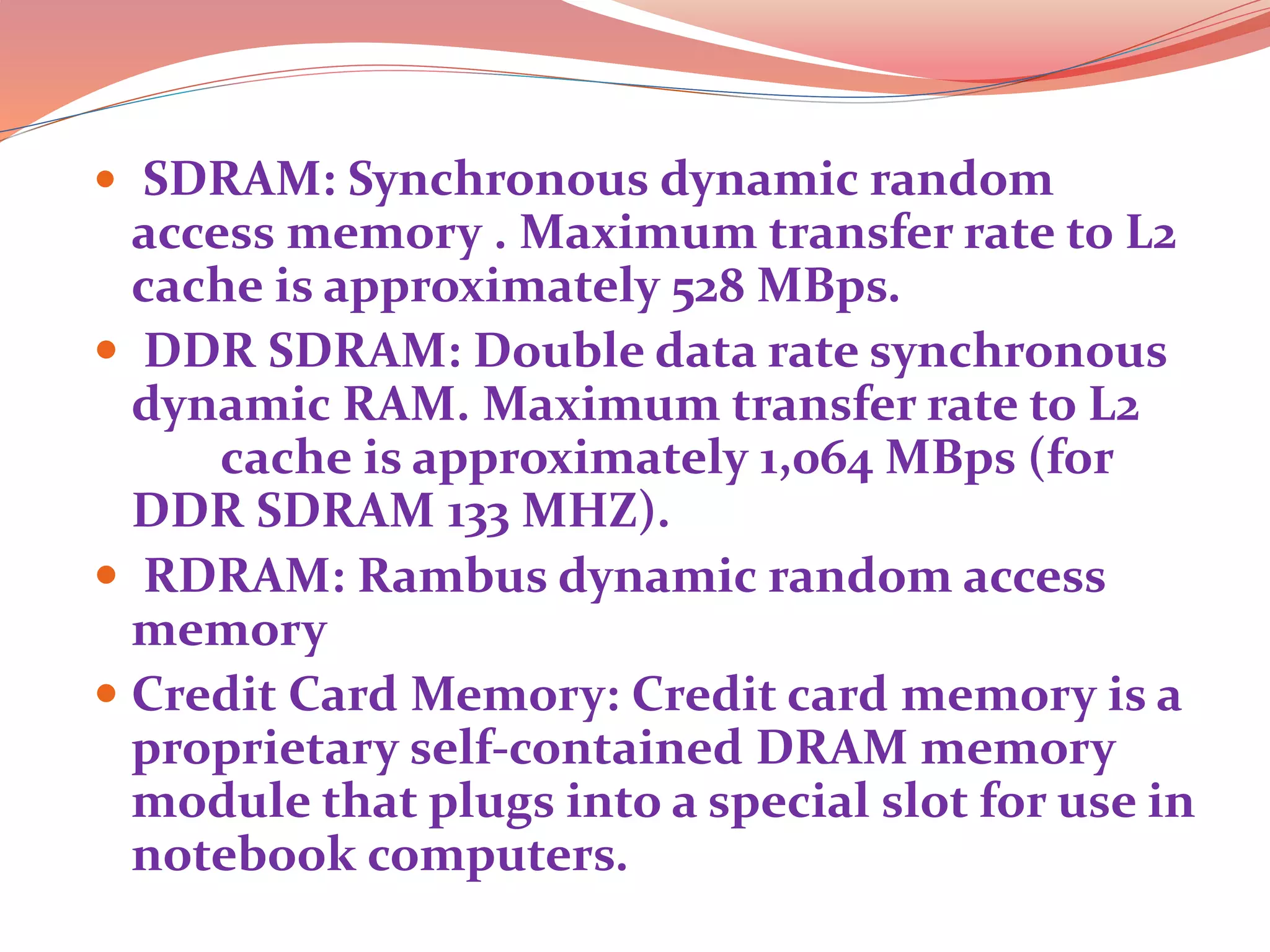 Computer memory presentation | PPTX