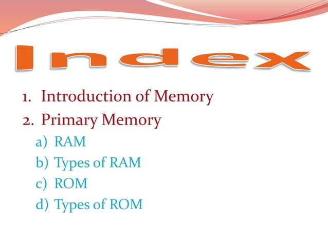 Computer memory presentation | PPTX | Computing | Technology & Computing