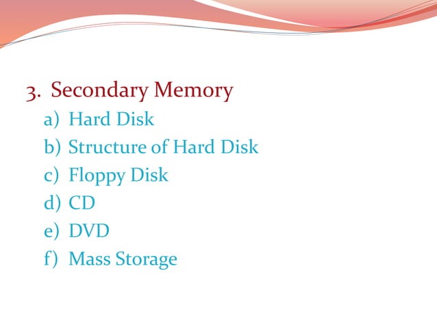 Computer memory presentation | PPTX | Computing | Technology & Computing