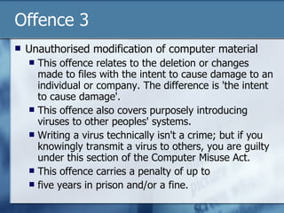 Computer Misuse Act | PPT