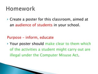 Computer Misuse Act | PPT