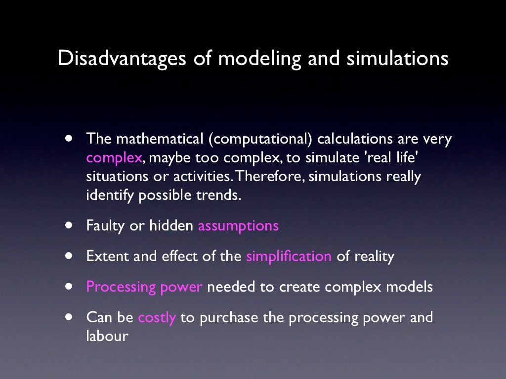 Computer modelling and simulations