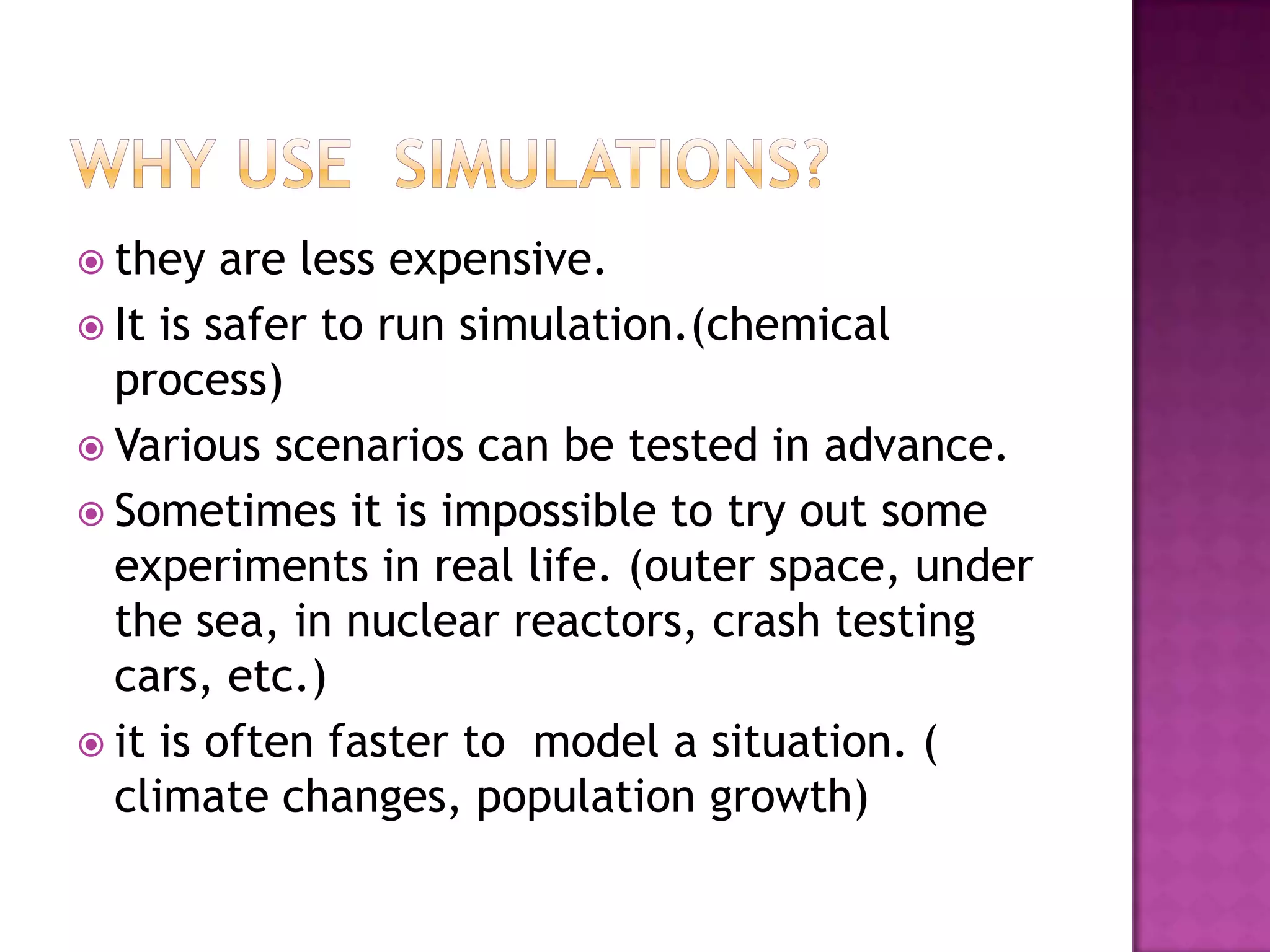 Computer models and simulations | PPTX