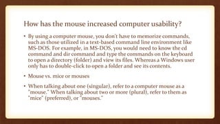 Computer mouse | PPT