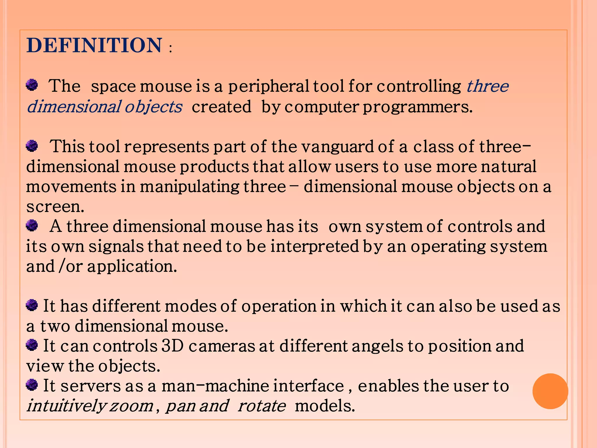 Computer network - Space Mouse | PDF