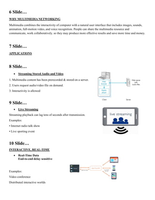 Multimedia Networking Script Green University of Bangladesh | PDF