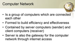 Computer network | PPT | Computer Networking | Computing