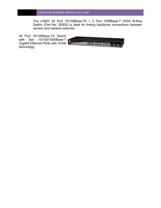 Computer network Report | PDF