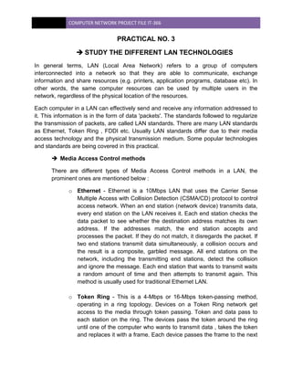 Computer network Report | PDF