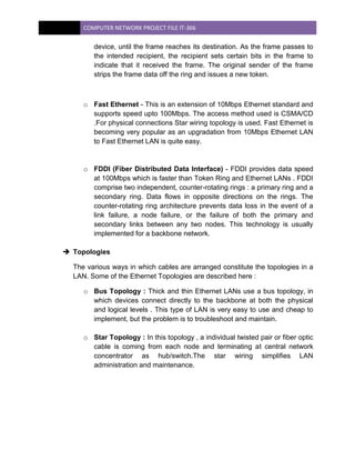 Computer network Report | PDF