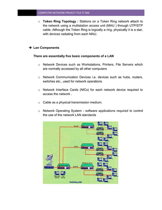 Computer network Report | PDF