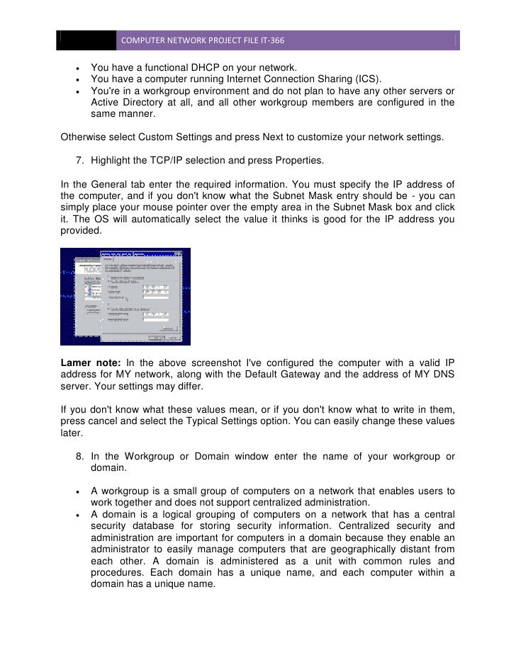 Computer Network Report 