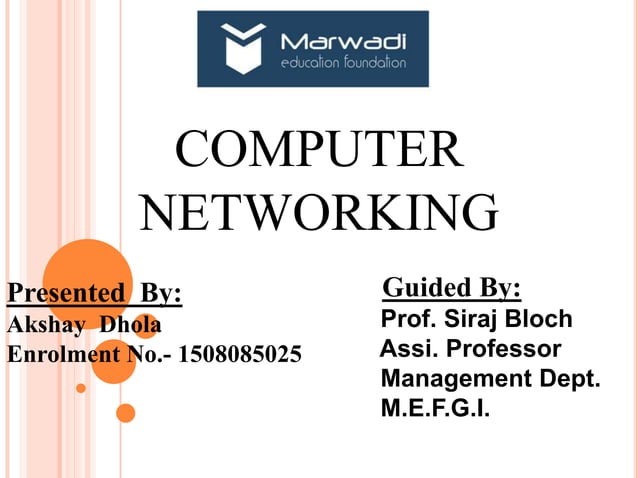 Computer Network | PPTX