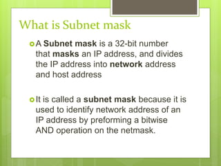Subnetting - Computer network (Daffodil International University) | PPTX