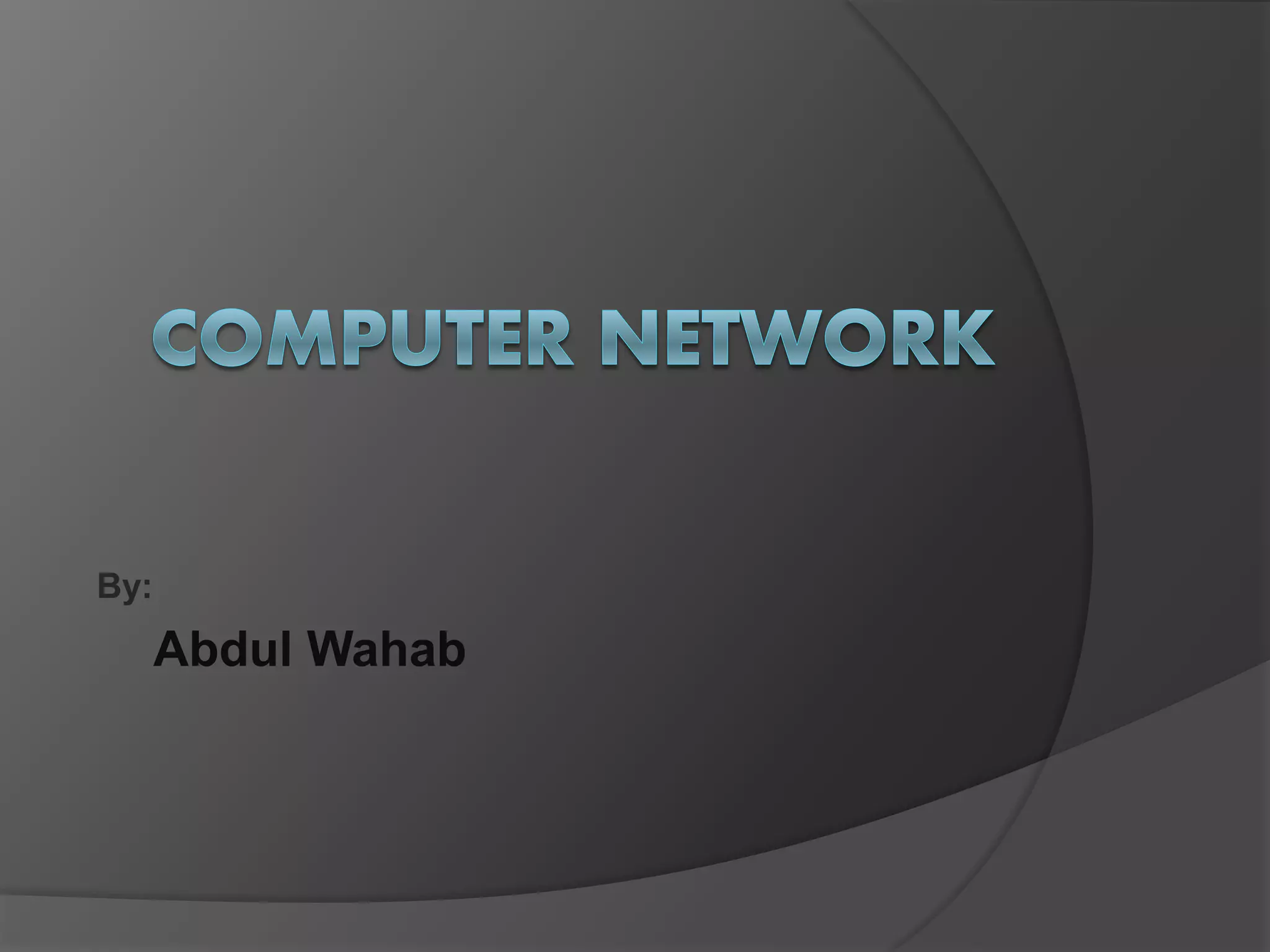 Computer network | PPT