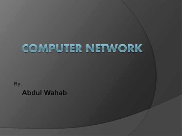 Computer network | PPT