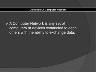 Computer network | PPT
