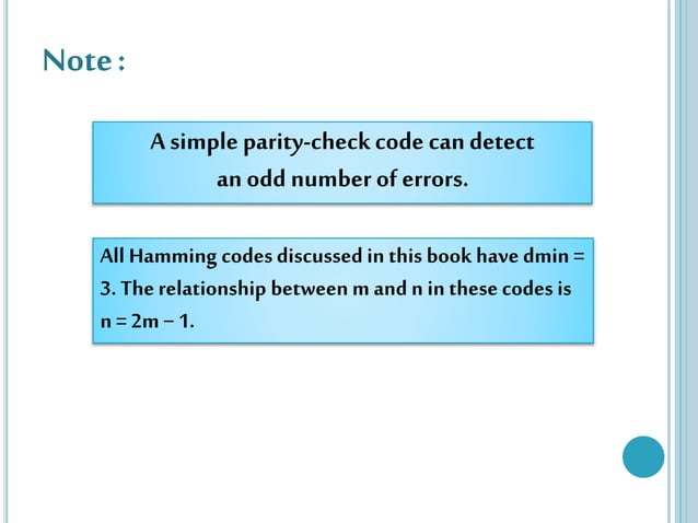 Linear Block Codes | PPTX
