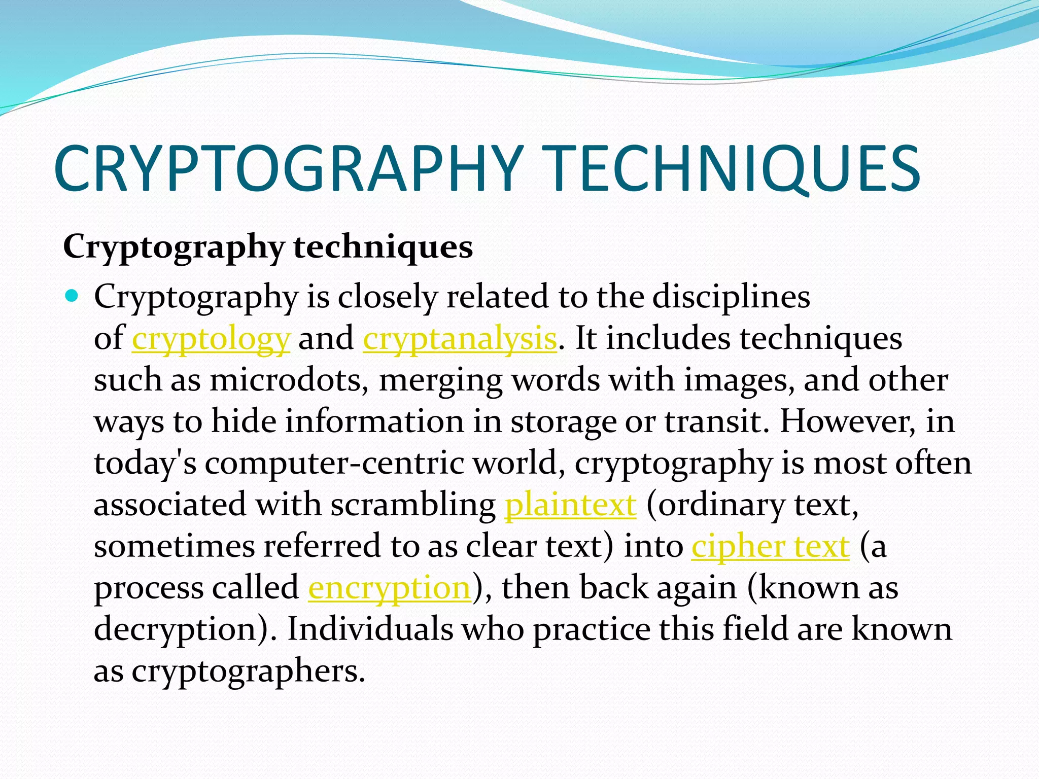 Computer network | PPTX | Information and Network Security | Computing