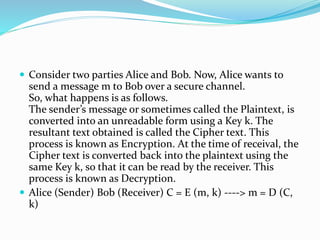 Computer network | PPTX | Information and Network Security | Computing