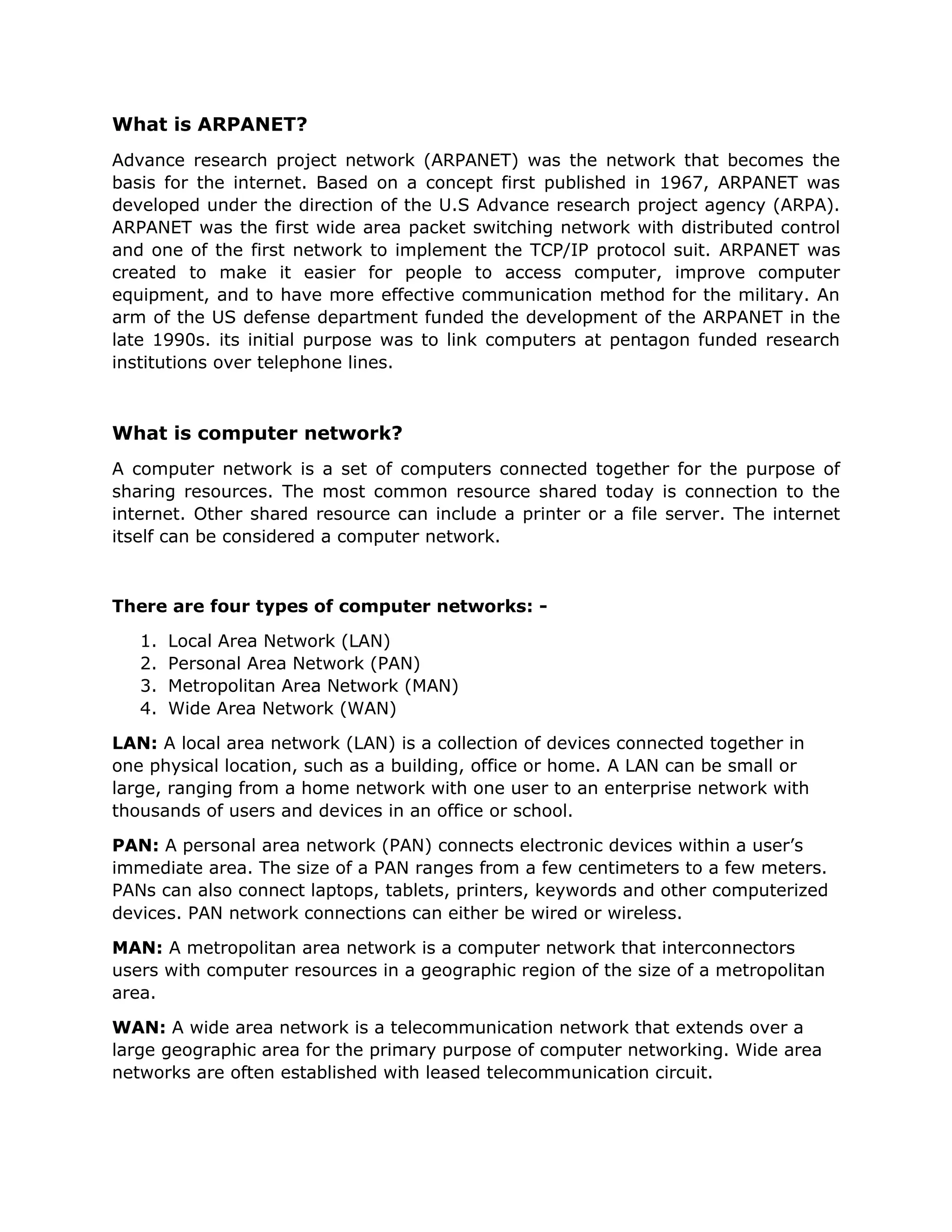 Computer network | PDF