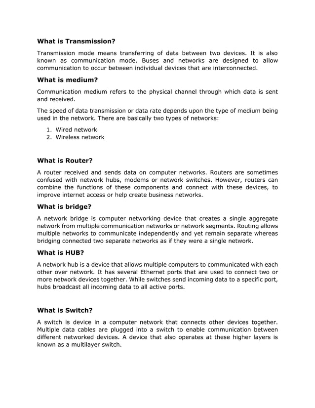 Computer network | PDF