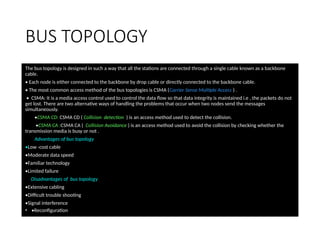 Computer network topology notes for revision | PPTX