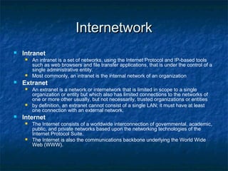 Computer network basic concepts | PPT
