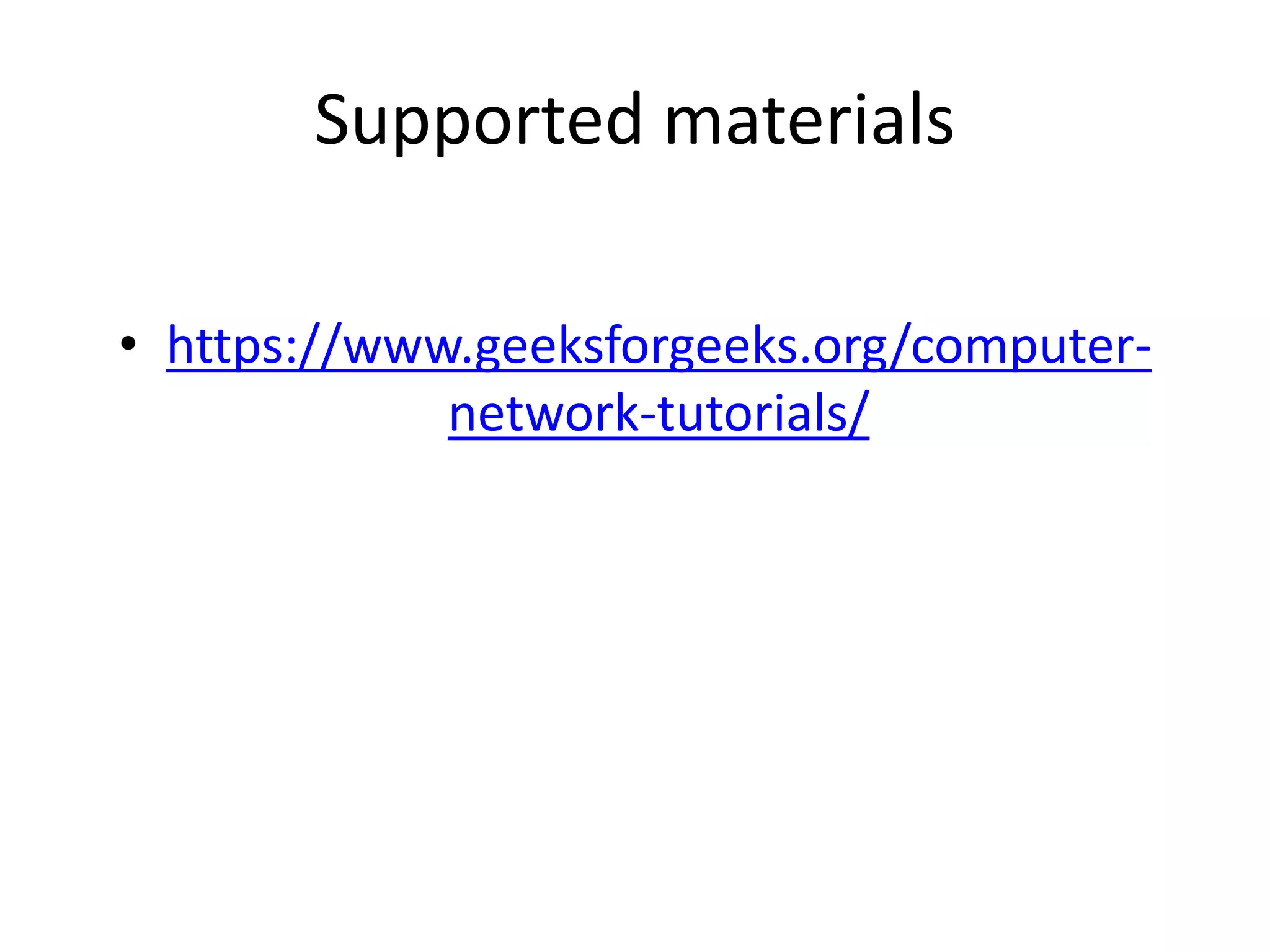 Computer network coe351- part1- final | PPT