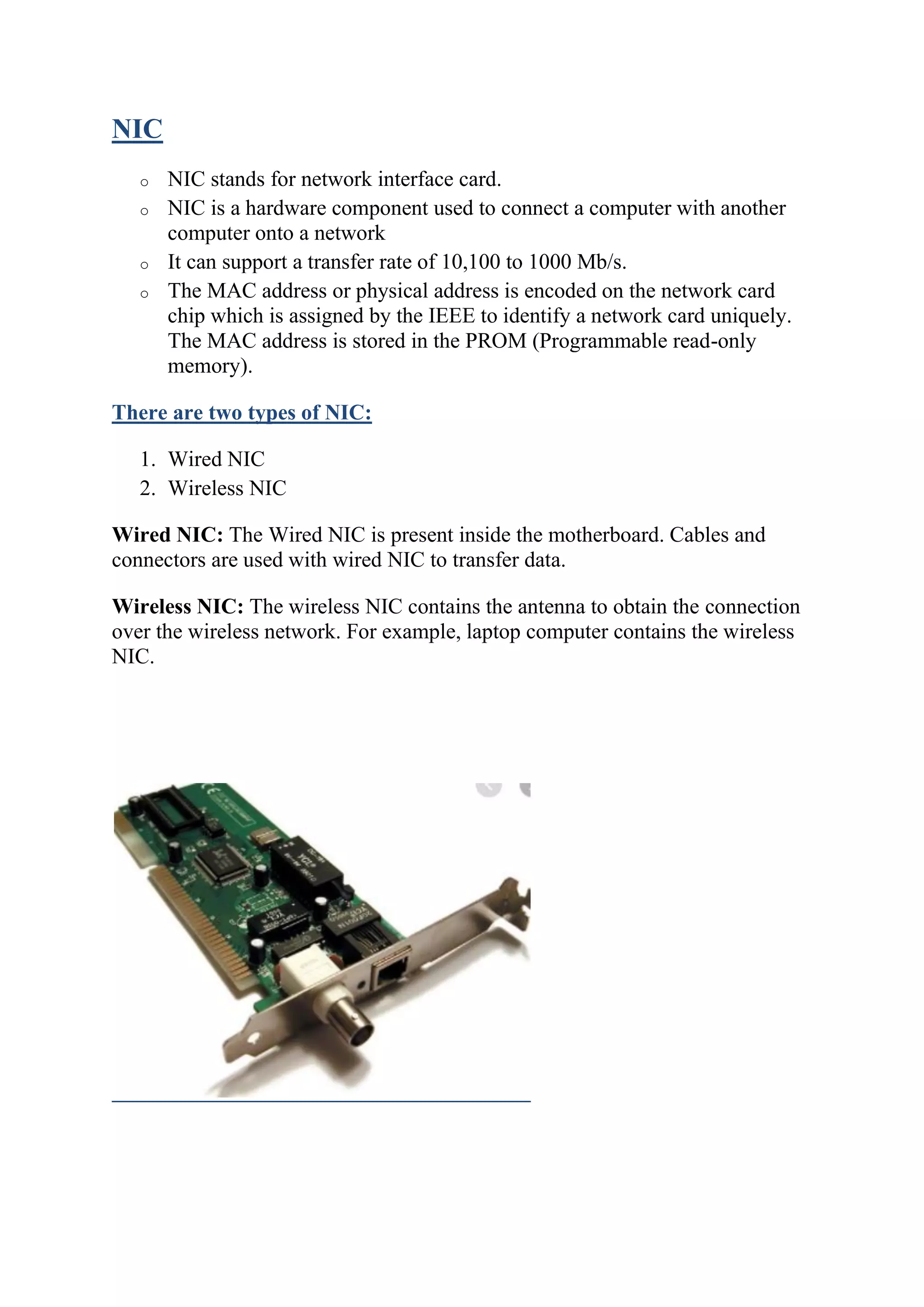 Computer Network Components | PDF | Computer Networking | Computing