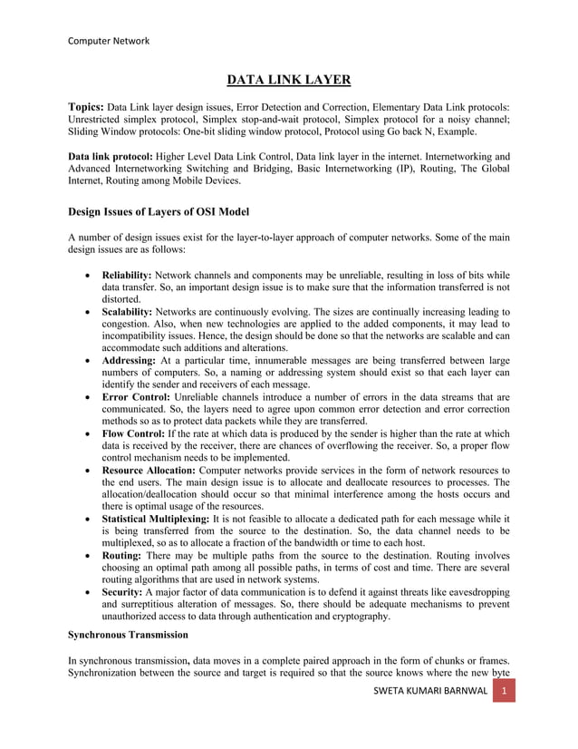 Computer Network-Data Link Layer-Module-2.pdf