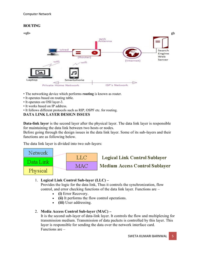 Computer Network Data Link Layer Module 2 Pdf
