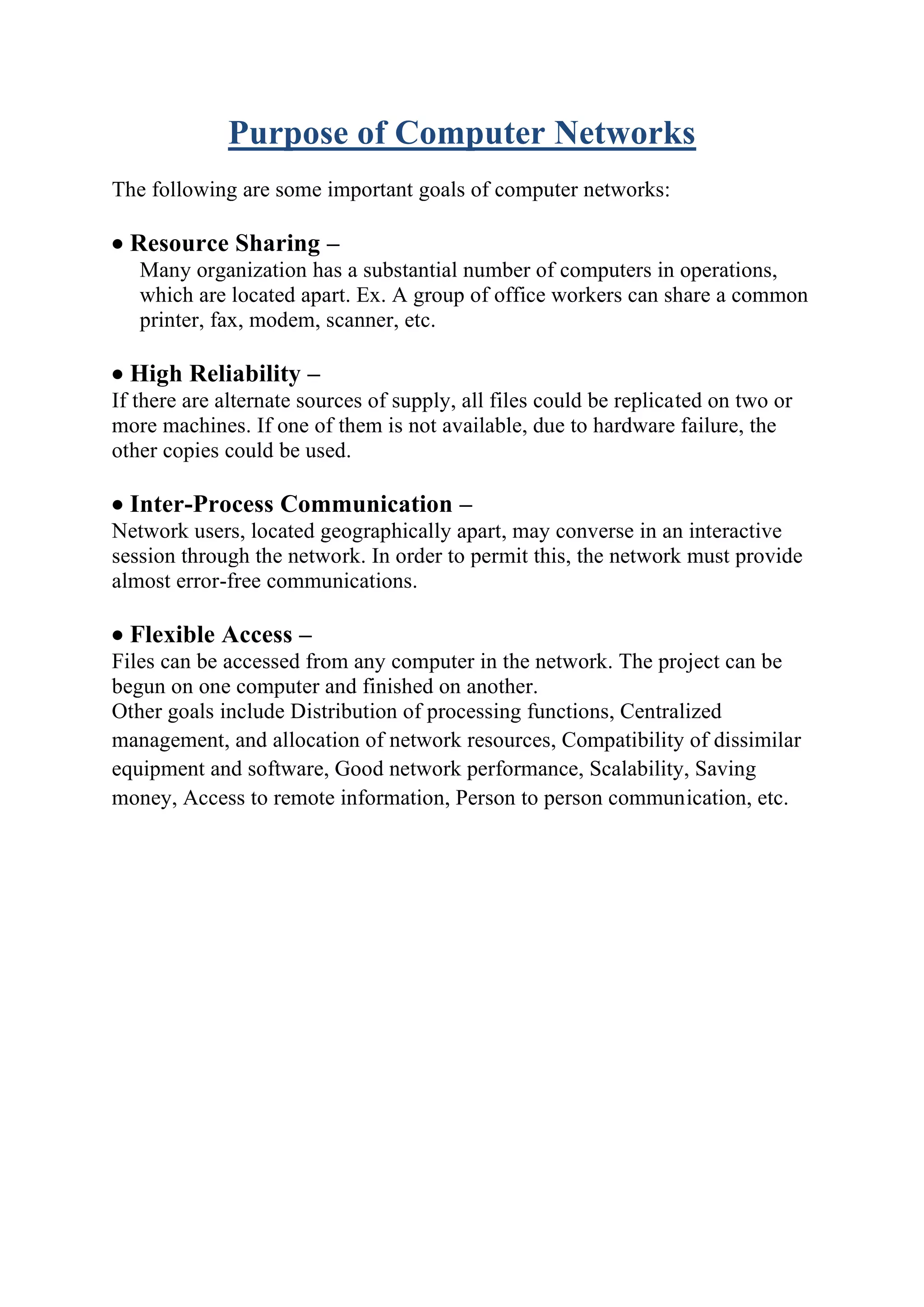 Computer network Introduction | PDF