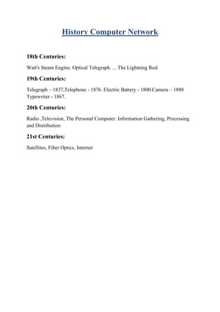 Computer network Introduction | PDF