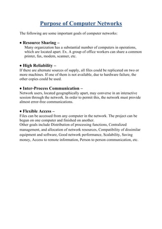 Computer network Introduction | PDF