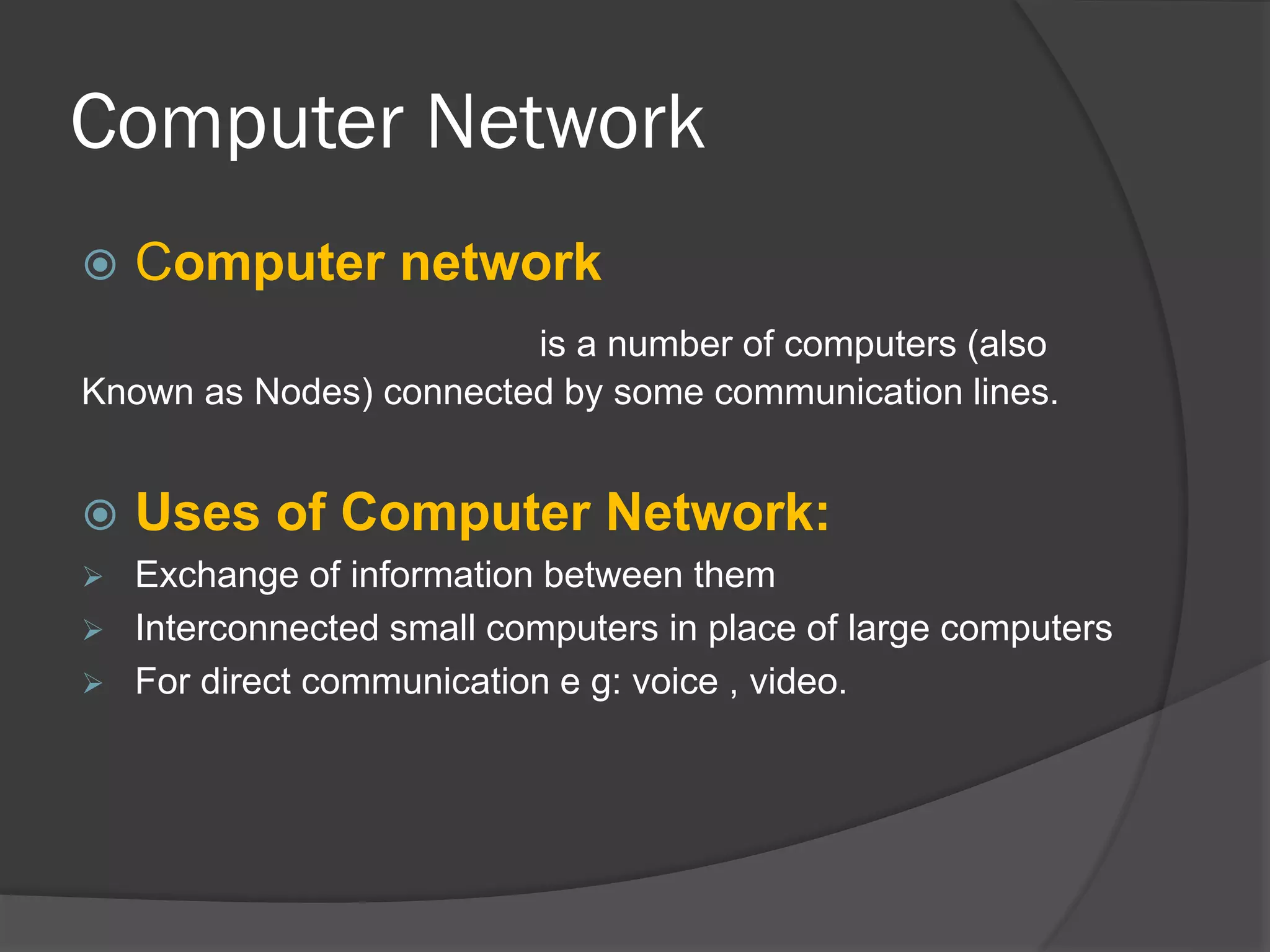 Computer network : models and topologies | PPTX