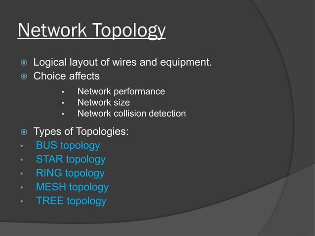 Computer network : models and topologies | PPTX