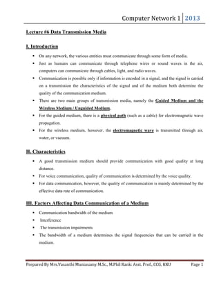 Computer Network PDF - Course Material 2013 | PDF