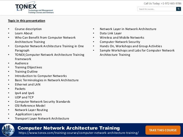 Computer Network Architecture Training
