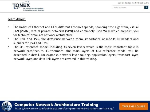 Computer Network Architecture Training