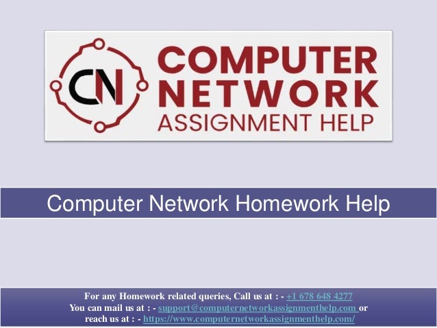 Computer Network Homework Help | PPTX