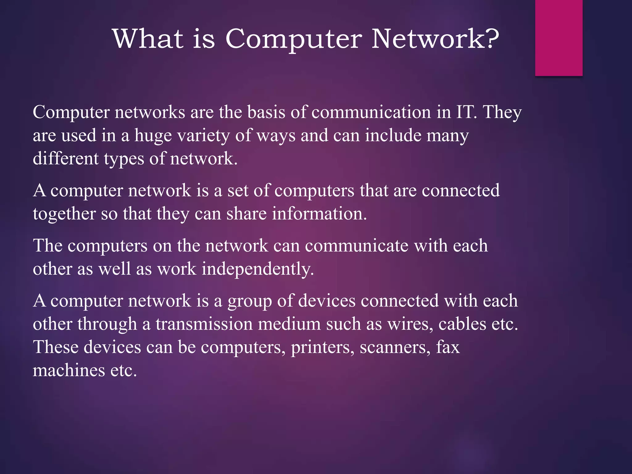 Computer Networking.pptx | Computer Networking | Computing