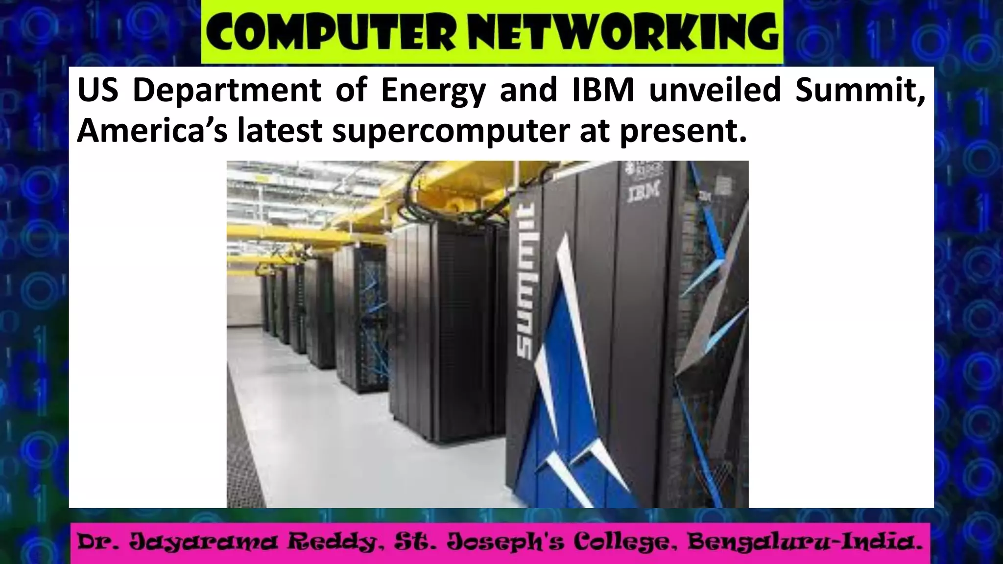Computer networking by Dr. Jayarama Reddy | PPT